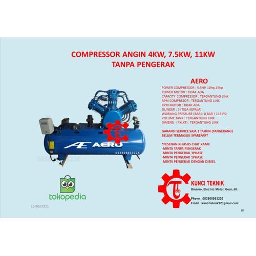Jual Kompresor Angin 15hp Air Compressor 8bar 300Liter Garansi Service ...