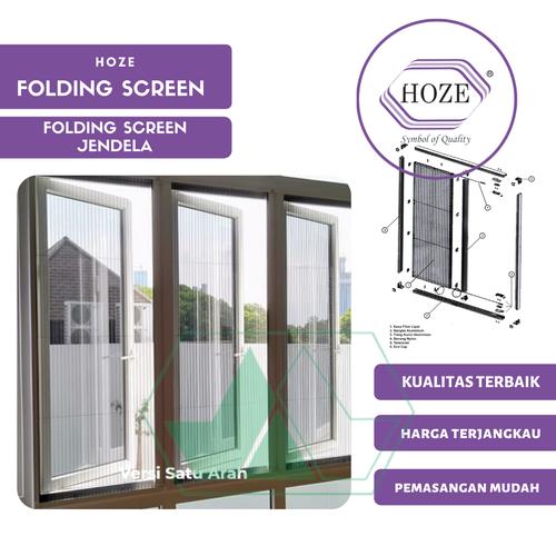 Jual Folding Screen Jendela Hoze Satu Arah Penutup Jendela Anti Nyamuk ...
