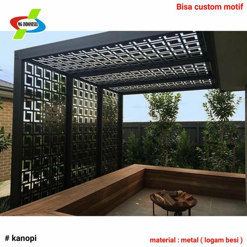 Jual kanopi baja ringan minimalis laser cutting klasik - Kab. Garut ...