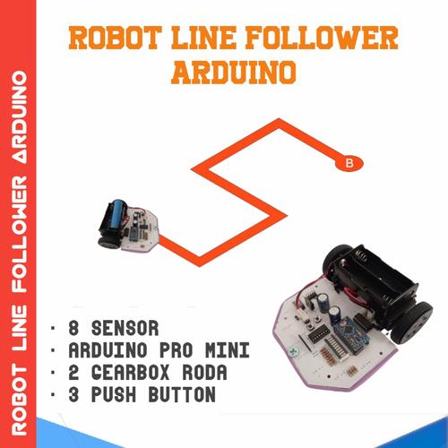 Jual Robot arduino microcontroller 8 sensor line follower line tracer ...