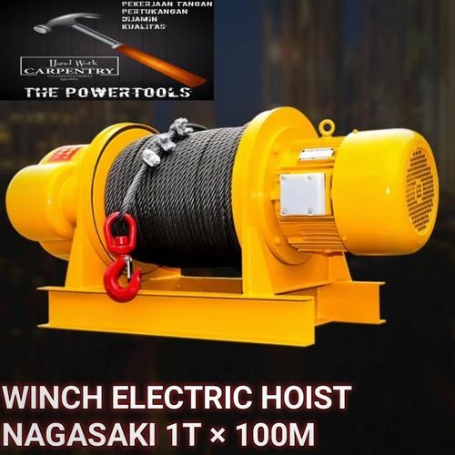 Jual Mesin Katrol Electric Winch Hoist Nagasaki 1T × 100M JAPAN ...