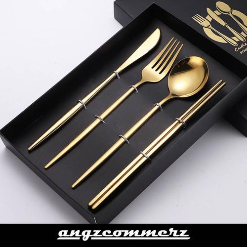 Jual Cutlery Set Alat Makan Sendok Korea Lengkap Kotak Box - Kota ...