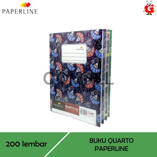 Promo Buku Kwarto/Kuarto/Quarto Hard Cover Hardcover PAPERLINE isi 200 ...