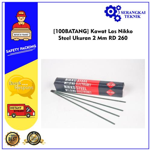 Jual [100BATANG] Kawat Las Nikko Steel Ukuran 2 Mm RD 260 - Kab. Tangerang - 3 Serangkai Teknik ...