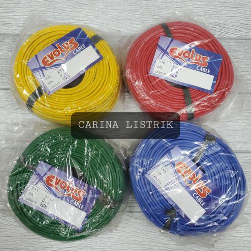 Jual Kabel NYAF 0,8mm 50 Meter Kabel Tunggal Serabut - Biru - Kota ...