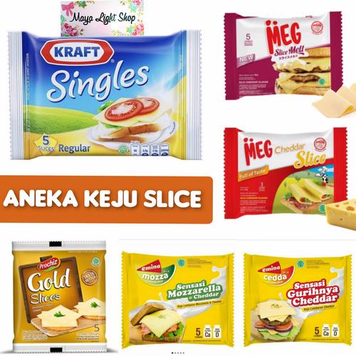 Jual keju slice kraft meg japan prochiz gold emina cheddar mozarella ...