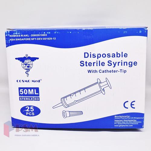 Jual Disposable Feeding Syringe 50cc Catheter Tip Onemed / Spuit Sonde ...