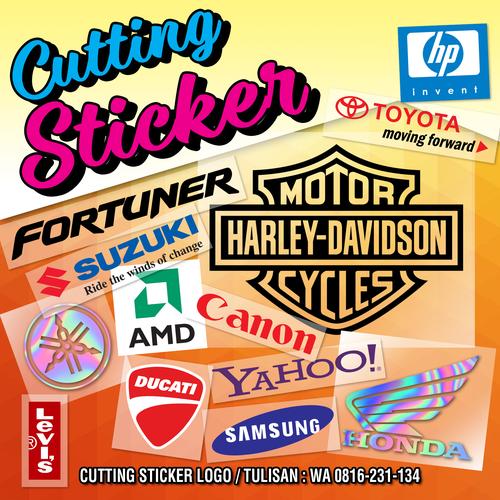 Jual Cutting Sticker LOGO / Nama Custom - 2 x 10 - Kota Bekasi - Jingga ...