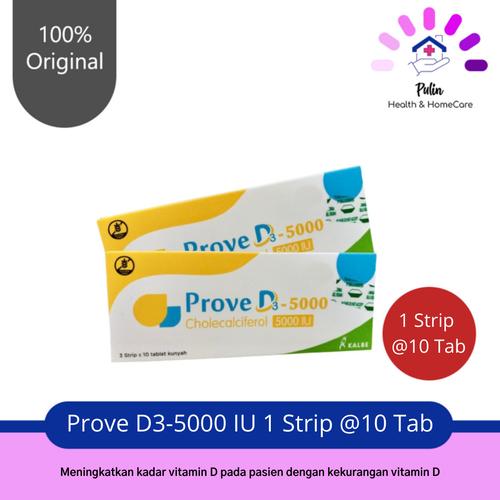 Jual Prove D3-5000 IU 1 Strip @10 Tab / Vitamin D3 - Jakarta Timur ...