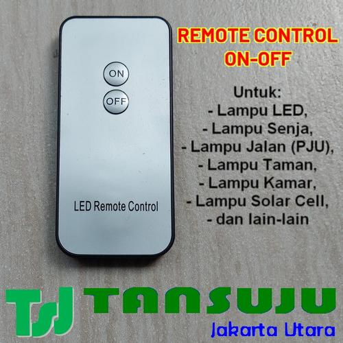 Jual LED Remote Control ON Off Lampu LED PJU Taman Kamar Solar Cell ...