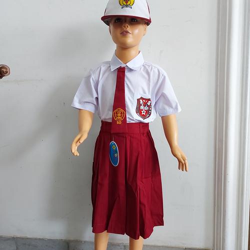 Jual back to school seragam sekolah rok sd merah pendek - 5 - Jakarta ...