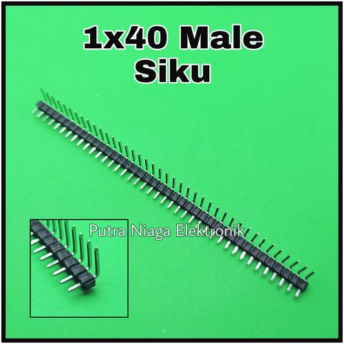 Jual Header Male Siku 1x40 L 2.54mm 1*40 FCP Baris 1x40p Belok R/A ...