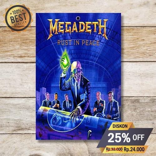 Jual Poster Band Megadeth - Poster Aesthetic - Poster kayu - 2030145BTR ...