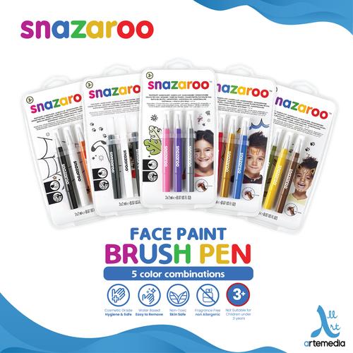 Promo Cat Muka Snazaroo Brush Pen Face Body Paint Color Set - ADVENTURE ...
