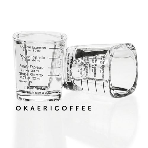 Promo Espresso Double Shot Glass / Gelas Takar Sloki Kopi Persegi 2 OZ ...