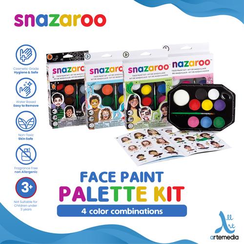 Jual Cat Muka Snazaroo Palette Kit Face Body Paint Color Set ...