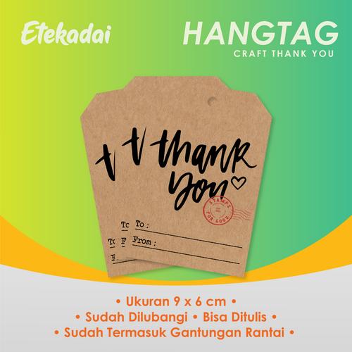 Promo HANG TAG CRAFT THANK YOU - Jakarta Barat - etekadai | Tokopedia