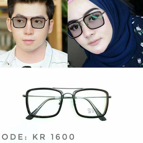 Jual Kacamata Tony Stark frame 16006 lensa minus antiradiasi ...