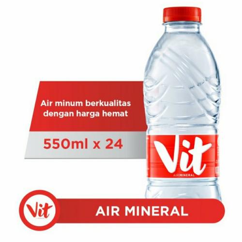 Jual Air Minum Botol Vit Tanggung Vit Botol Air Kemasan - 550 ml ...