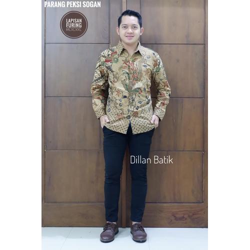 Jual Parang Peksi Sogan Kemeja Batik Pria Lengan Panjang by Dilan Batik ...