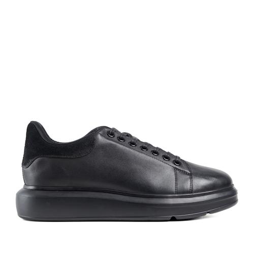 Promo Prabu - Andra Full Black Sepatu Sneakers Kulit Pria - 43 Cicil 0% ...