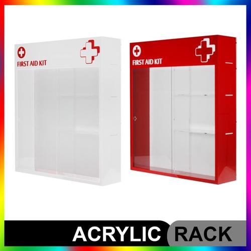 Jual Kotak Obat P3K Akrilik/Acrylic Kotak Penyimpanan Obat Small Size ...