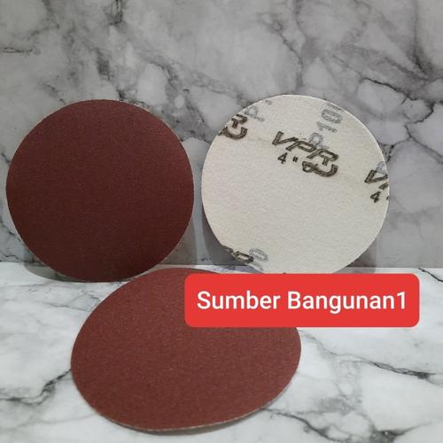 Jual Amplas bulat kayu besi 4" gurinda gerinda velcro 4 inch - 220 ...