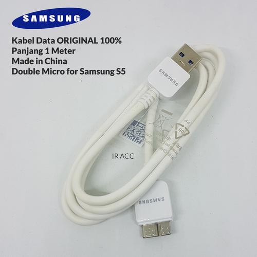 Jual Kabel Data Samsung Double Micro USB 3.0 ORIGINAL 100% Note 3 dan ...