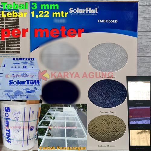 Jual Atap SOLARTUFF SOLID 3mm Embossed Solarflat Fiber Kanopi ...