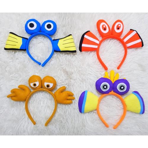 Jual Bando Nemo Kostum Nemo Orange Bando Dory Biru Kostum Ikan Bando ...