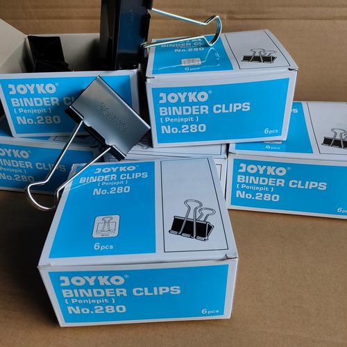 Jual binder clips no 280(jumbo,besar) satu pack isi 6pcs - Jakarta ...