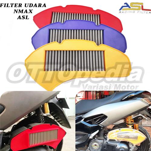 Jual AIR FILTER HAWA SARINGAN UDARA ASL STAINLESS YAMAHA N MAX NMAX OLD ...
