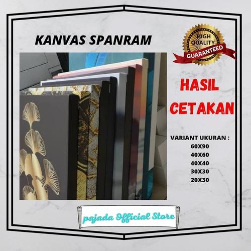 Jual Cetak foto kanvas spanram || canvas sudah termasuk spanram - papan ...