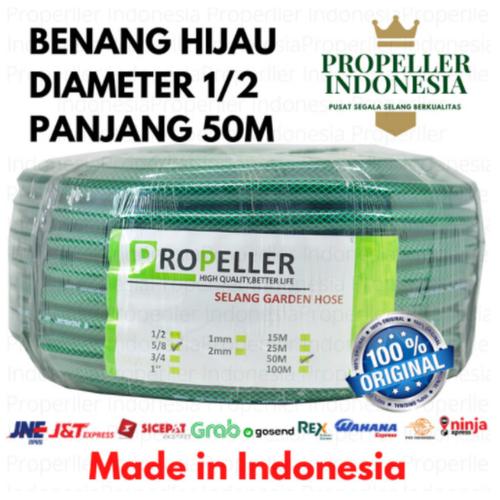 Jual Selang Air Benang Hijau 1/2Inch 50 Meter Selang Air Elastis Selang ...