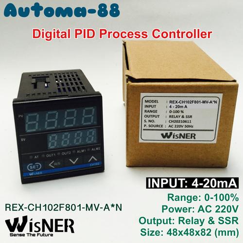 Jual Digital Controller Level Indicator 0-100% Input 4-20mA Out Relay ...