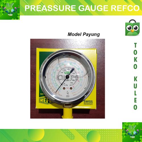 Jual Pressure Gauge Refco with Oil / Meteran Refco High Pressure MR-306-DS - Kota Tangerang ...