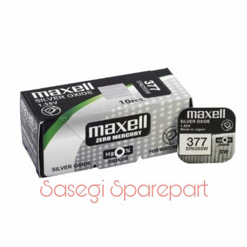 Jual Baterai Maxell 377 SR626SW Baterai Maxell 377 Maxell 626 Original ...