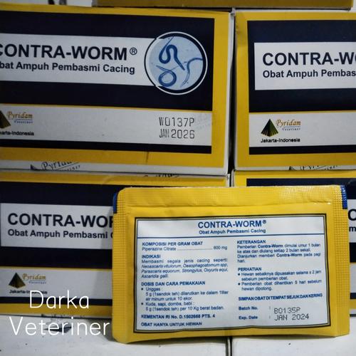 Jual contraworm cacing (obat cacing serbuk) ~ 1 sachet isi 10gr - Kab ...