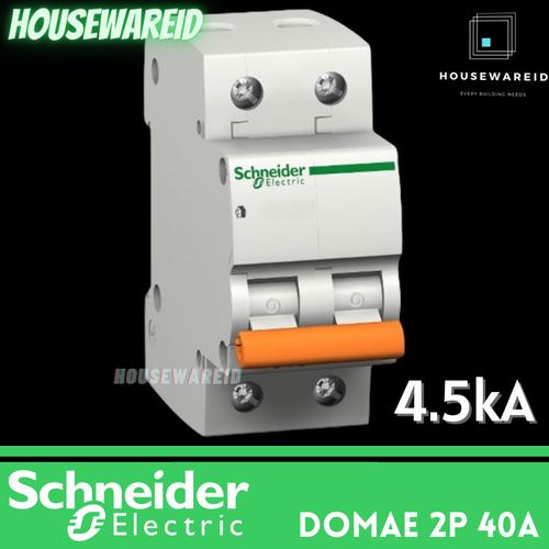 Jual MCB Schneider Domae 2 Phase 40 Ampere Original SNI, 2p 40a 2 pole - Jakarta Pusat ...