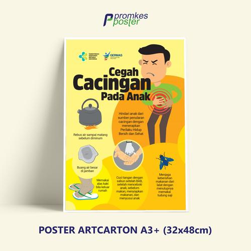 Jual Poster Kesehatan cegah cacingan pada anak - Kab. Tangerang ...