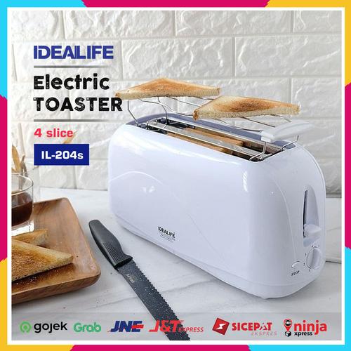 Promo Electric Toaster IDEALIFE IL-204 S - Pemanggang Roti - 4 Slice ...