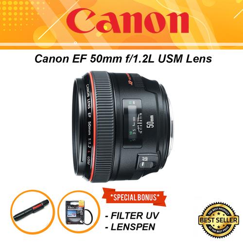 Promo Lensa Canon EF 50mm F1.2 L USM Lensa Fix Bokeh Original L Series ...