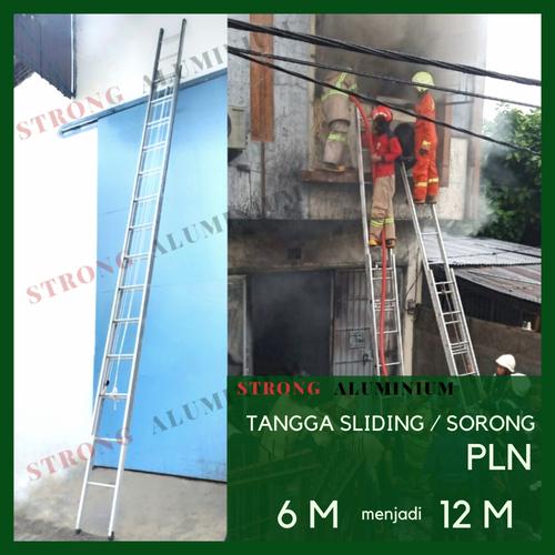 Jual Tangga Sorong PLN 12 M JUMBO - Tinggi 6 Meter tarik menjadi 12 ...
