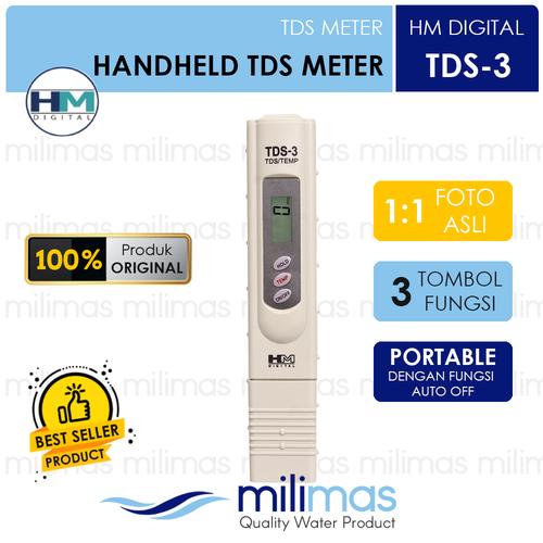 Jual Total Dissolved Solid / TDS Meter TDS-3 HM Digital (Original ...