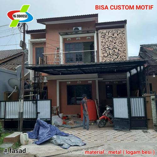 Jual fasad rumah minimalis besi laser cutting floral - Kab. Garut - DQ ...