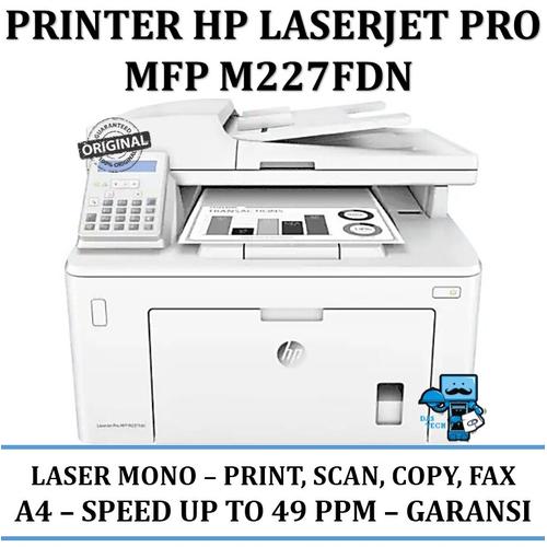 Jual Printer HP Laserjet Pro MFP M227FDN / MFP-M227FDN - Garansi Resmi ...