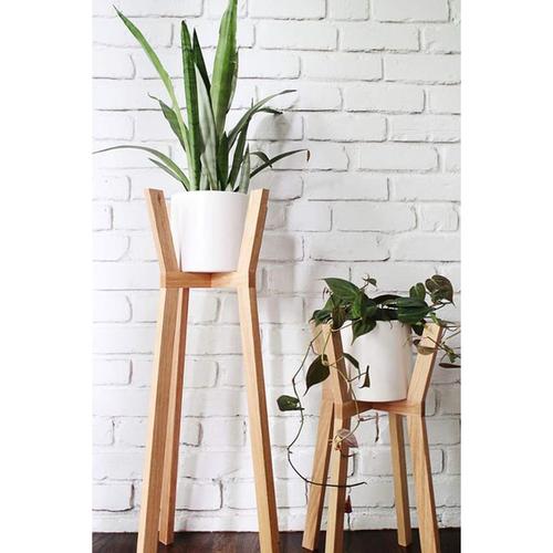 Promo Standing pot kayu model lengkung ukuran 55, 60 CM - 60X28 CM ...