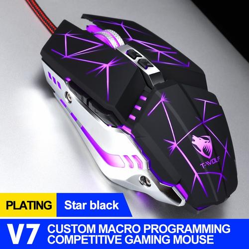Jual MOUSE GAMING TWOLF V7 RGB MACRO SETTING BAHAN METAL - Kota ...