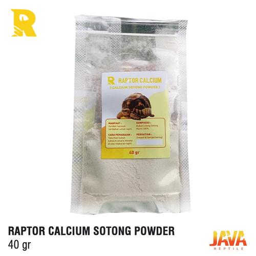 Jual Raptor Calcium 40gr bubuk tulang sotong Tortoise Sulcata reptile ...