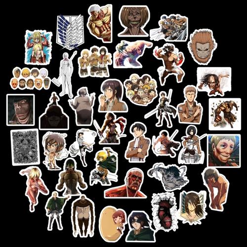 Jual 40Pcs STICKER ATTACK ON TITAN AOT Anime Stiker Waterproof - AOT 1 ...